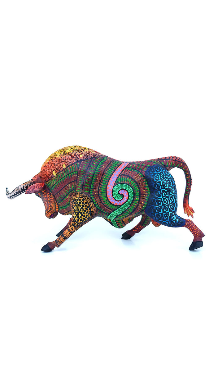 Toro Mediano Ocres/Azul JF – Estilo Mexicano