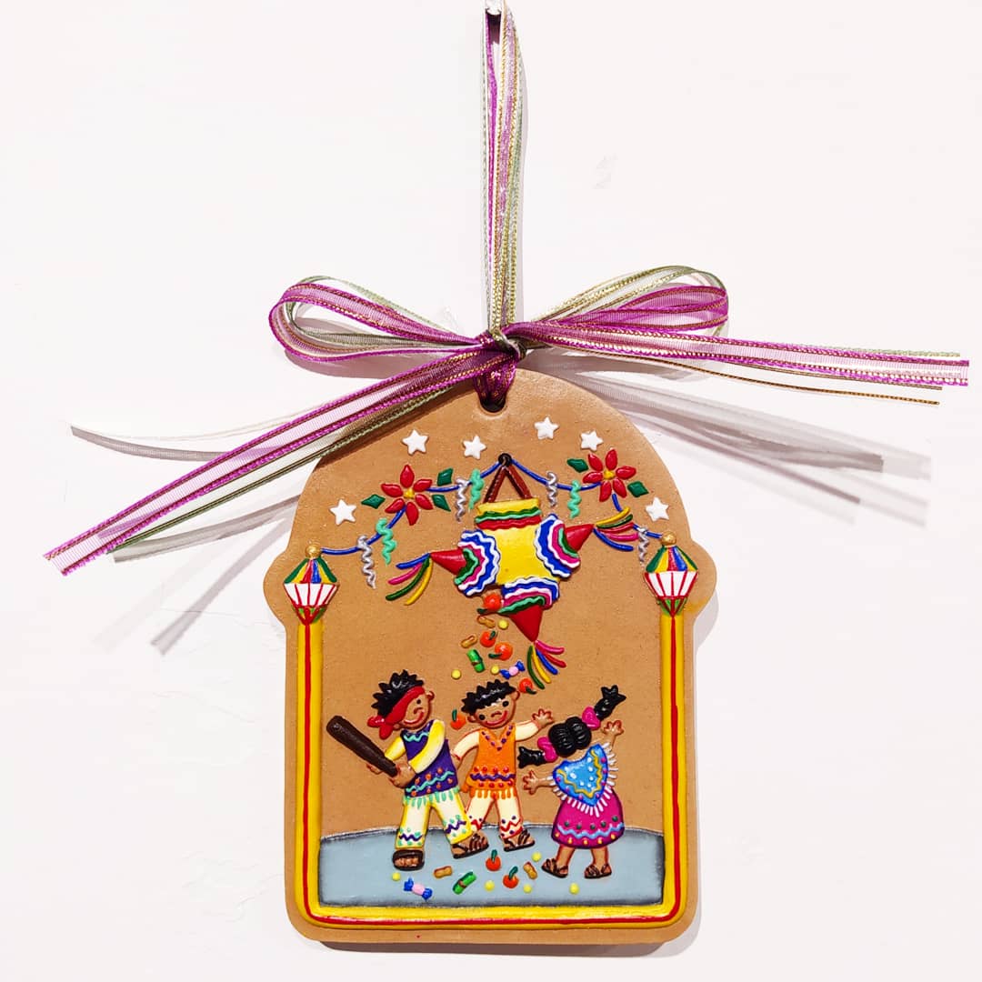 Piñata - Colgante de barro – Estilo Mexicano